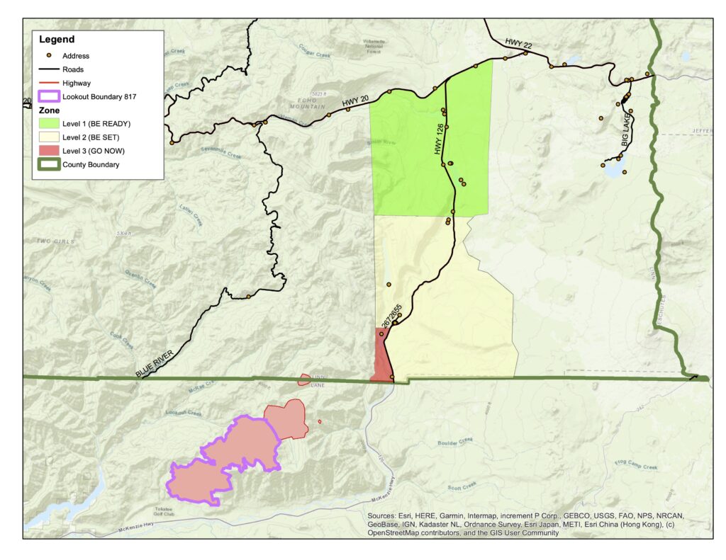 Lookout Fire Update: August 18, 2023, 12:45 p.m. - Linn County Sheriff ...